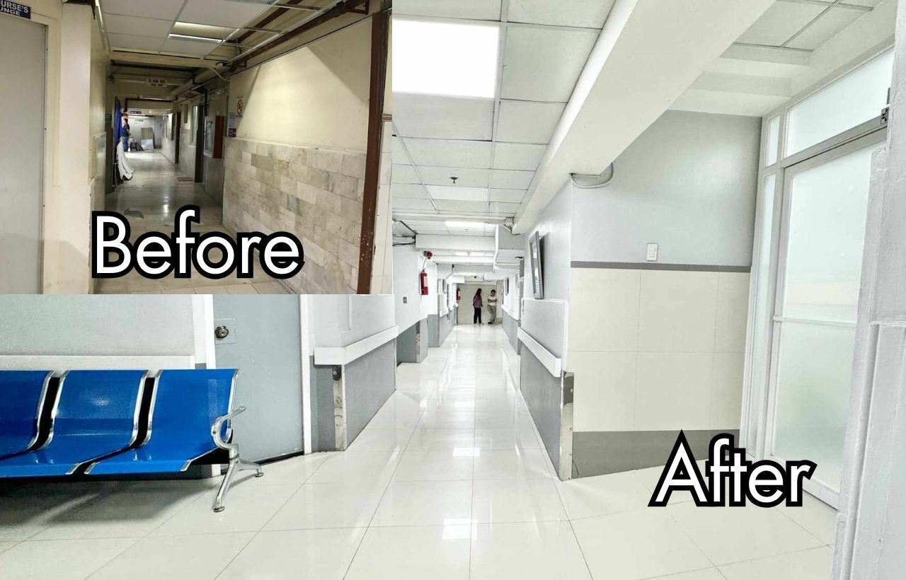 Newly Renovated ICU, OR, and Delivery Room Hallway | V.L. Makabali ...