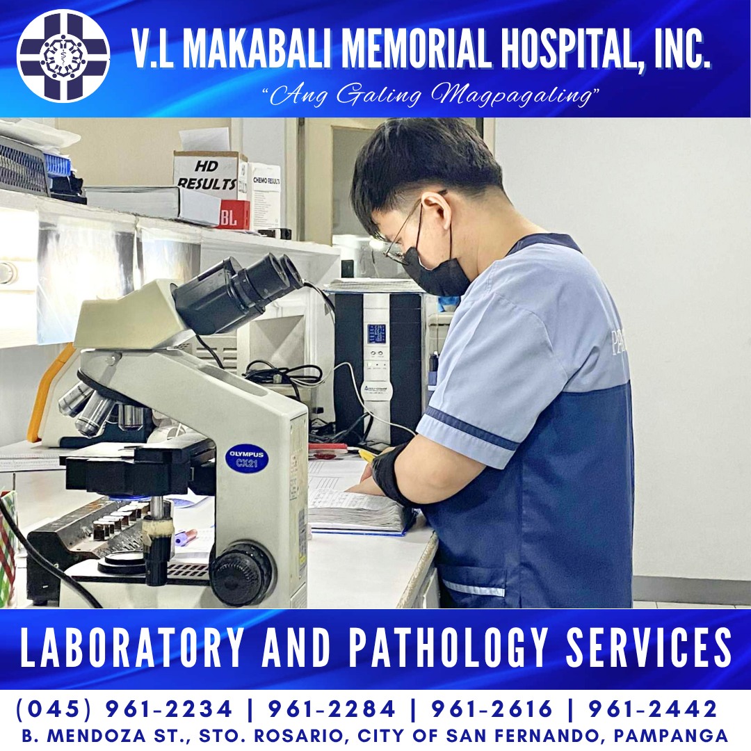 laboratory and pathology DEPARTMENT | V.L. Makabali Memorial Hospital, Inc.